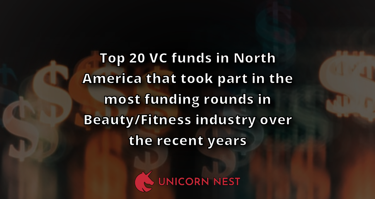 Top 20 VC funds in North America that took part in the most funding ...